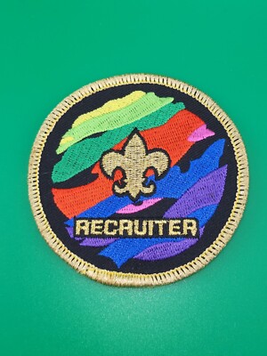 Recruiter Gold Mylar Patch Scout Stuff Back BSA Scouts America NEW | eBay
