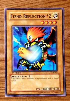 Yu-Gi-Oh! 1st Edition LOB-021 "Fiend Reflection 2" NMint-Mint | eBay