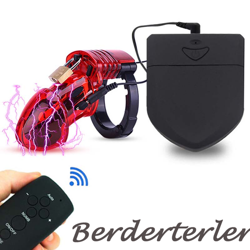 Remote Control Shocker Chastity Cage Ring Men Scrotum Stimulate ...