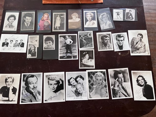 VINTAGE MOVIE STARS 29 MOST SIGNED/AUTOGRAPHS B&W/COLOR 1950'S-60'S 3.5 ...