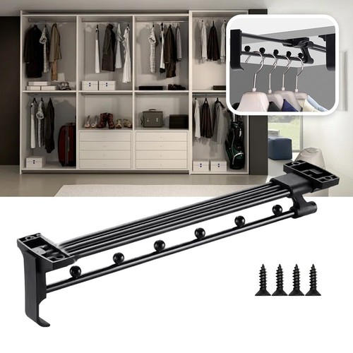 Retractable Clothes Hanger Rod Smooth Slide Rails High Quality and Long ...