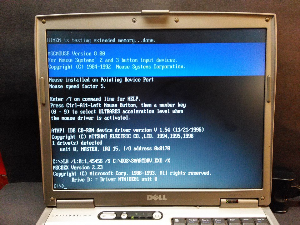 Dell Latitude 1200mhz Windows 98/2000/Dos 6.22 Legacy laptop computer ...