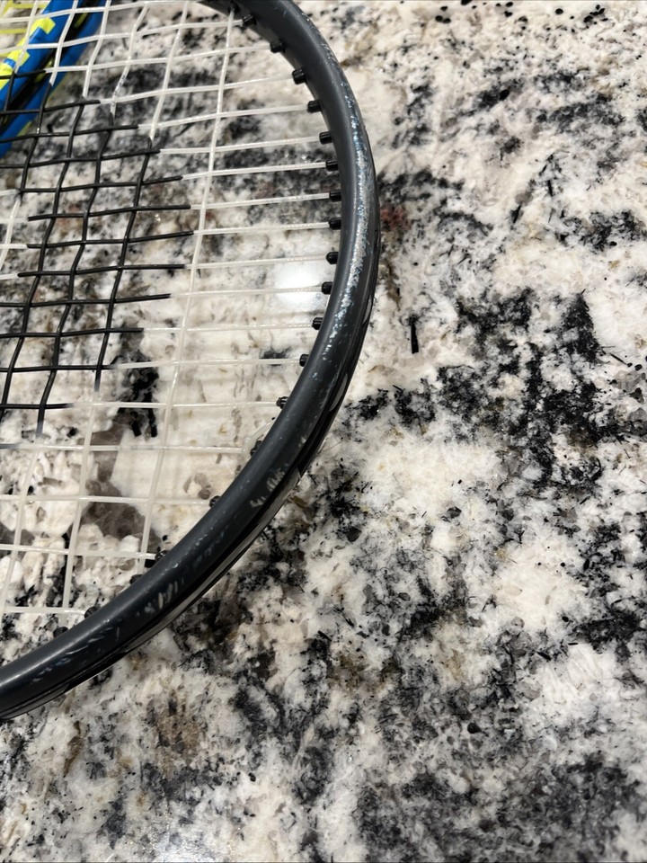 Set of 2 HEAD Blue And Yellow TI Conquest Nano Titanium Tennis Racquets ...