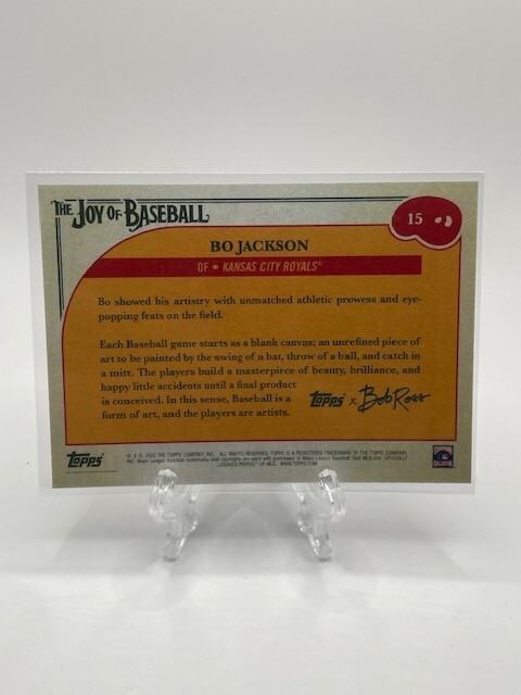 2023 Topps X Bob Ross The Joy of Baseball - #15 Bo Jackson - Kansas ...