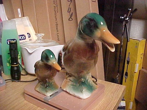 Two art-deco Ceramic Ducks. Mother and Baby(B3) | eBay