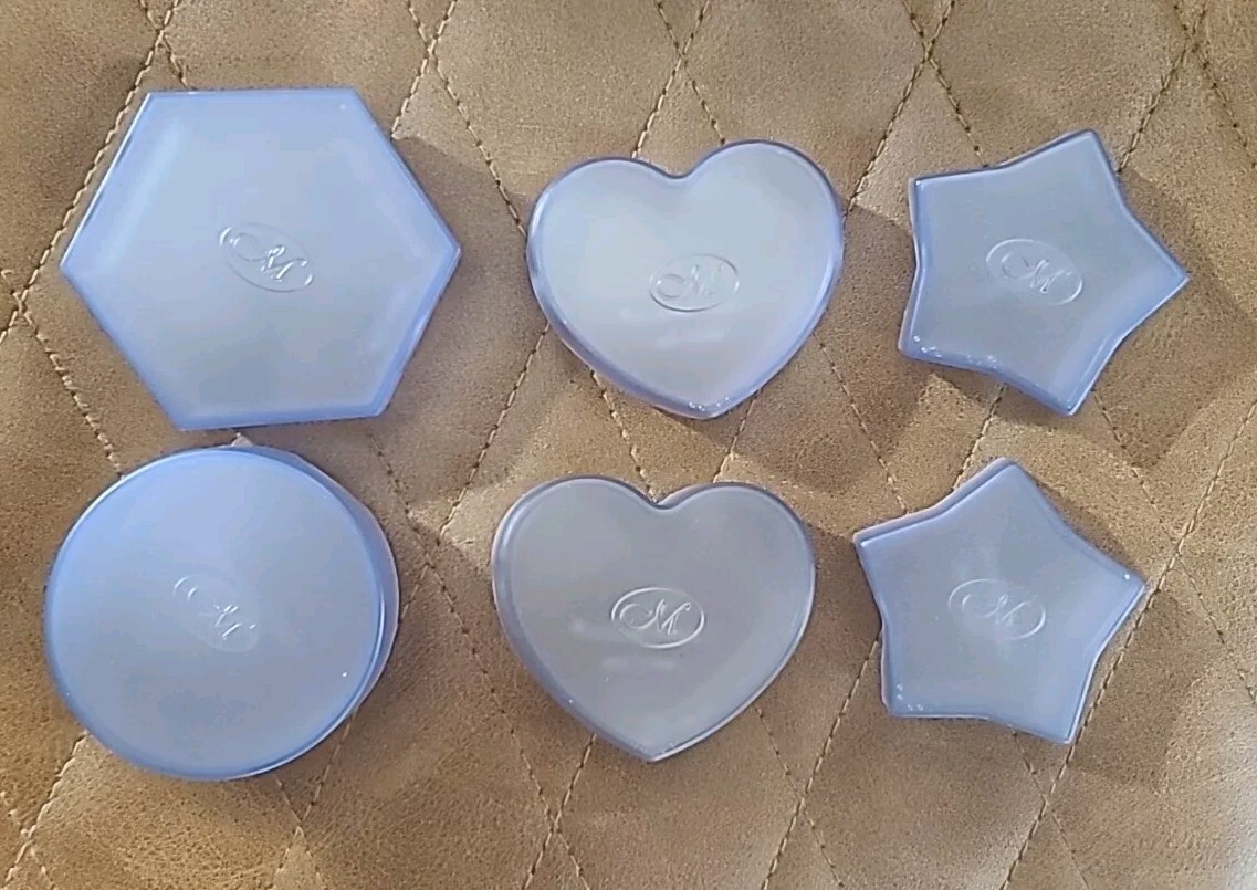 Creative Memories Storage Containers Lot 2 Heart 2 Star 1 Circle & 1 ...