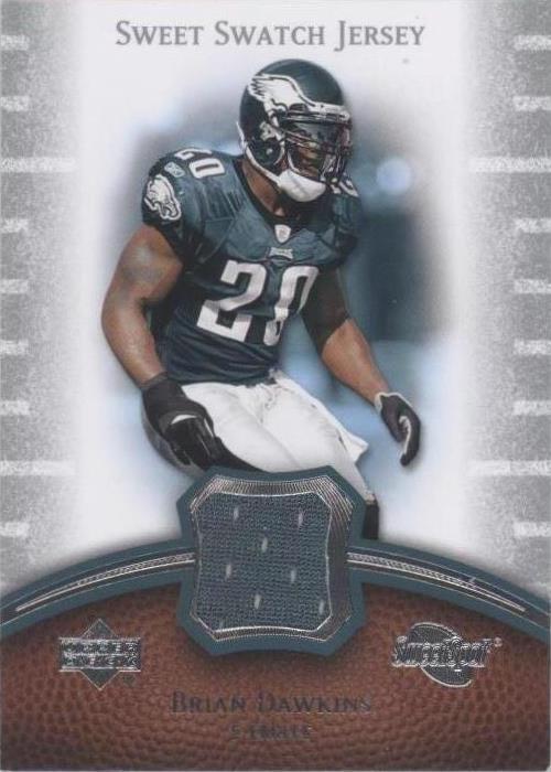 2007 NFL Sweet Spot - Sweet Swatch Jerseys Brian Dawkins #SS-BD (MEM ...