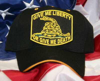 GIVE ME LIBERTY OR GIVE ME DEATH HAT PATCH CAP US PIN UP 2ND AMENDMENT ...