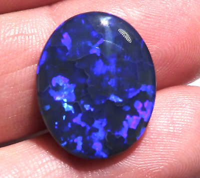 Dark Blue Opal Round Blue Opal Necklace – Audrey Bull Narberth