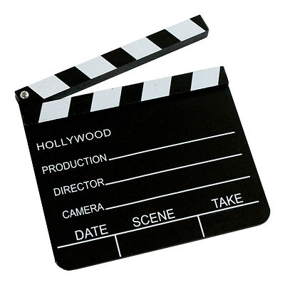 Filmklappe Regieklappe Klappe Regie Film Hollywood Clapperboard 3 2 1 ...