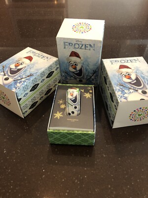 Disney Frozen Olaf in Winter Santa Hat Green Magic Band Magicband LE ...