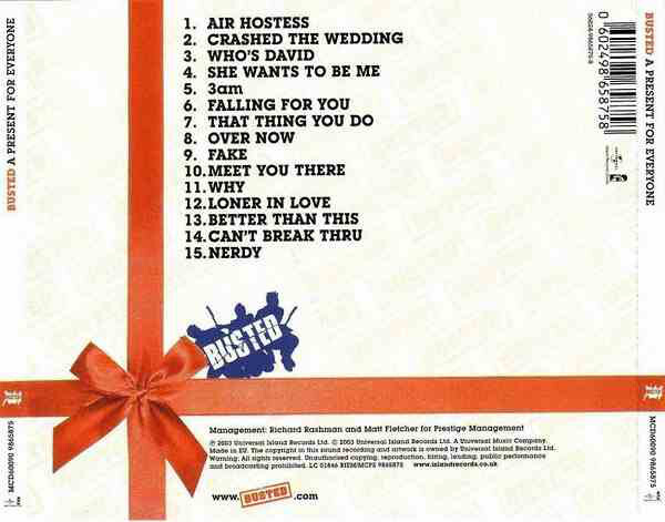 Busted - A Present For Everyone (CD, Album, S/Edition, Ger) | eBay
