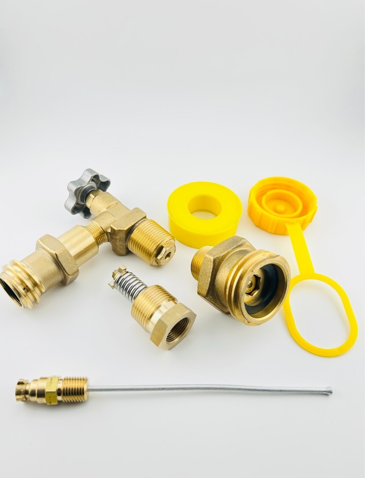 33.5LB Forklift Propane Tank Valve Replacement Kit Service Bleeder Fill ...