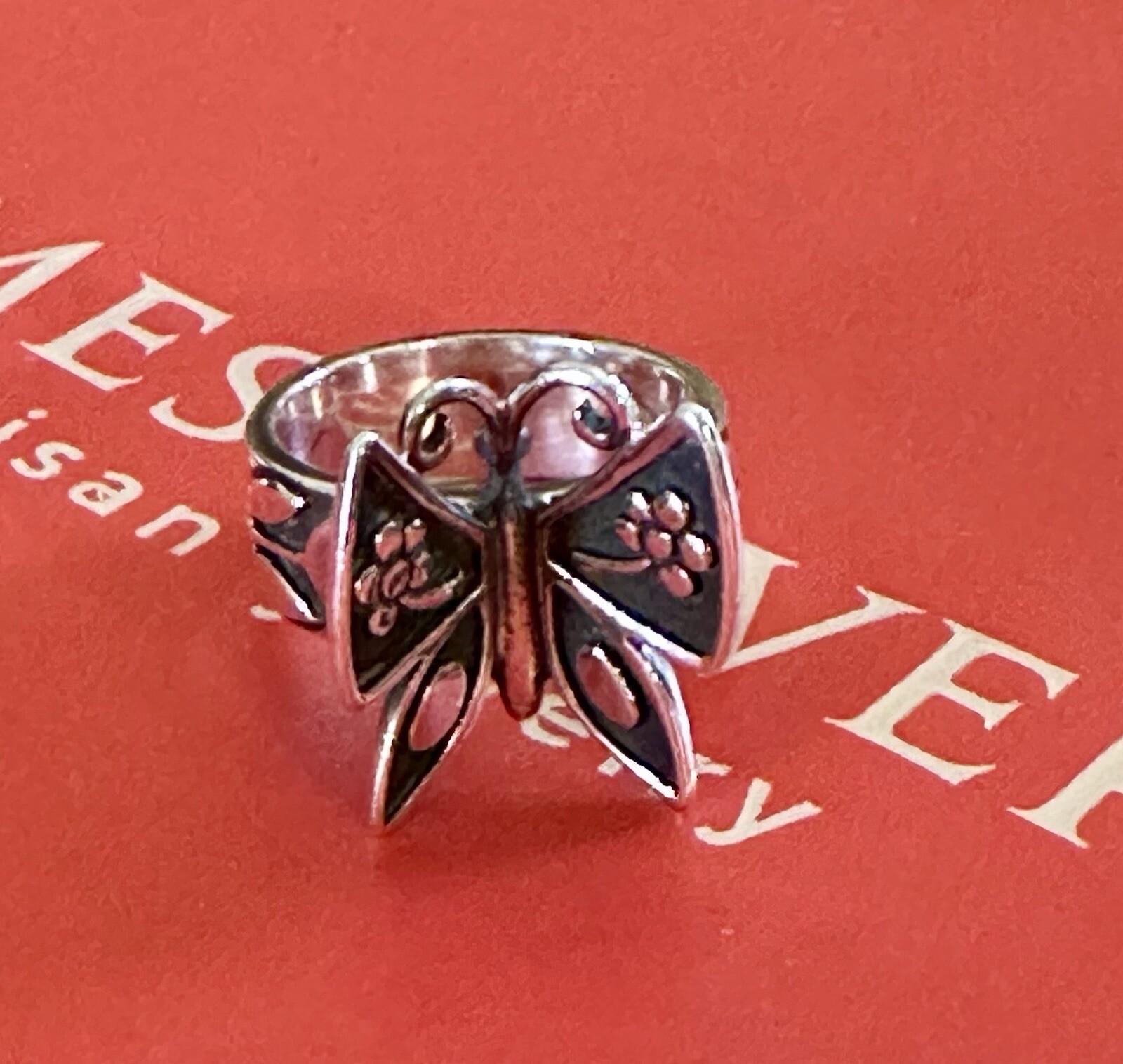 James Avery 925 Sterling Silver Mariposa Size 7 Ring … - Gem