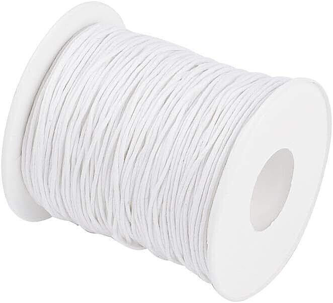 2mm Waxed Cotton Cord Jewelry Beading Macrame Knotting String Cording ...