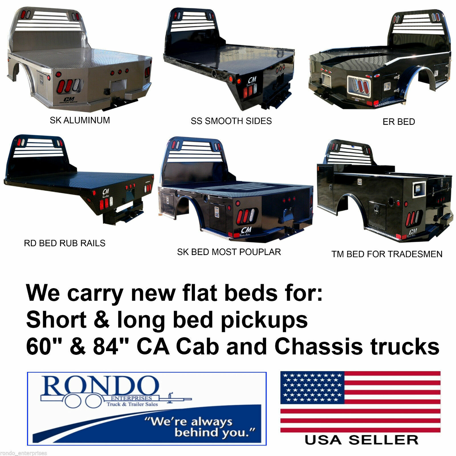 CM Flatbed Mounting Kit, Heavy Plates Grade 8 Bolts for Aftermarket Bed ...