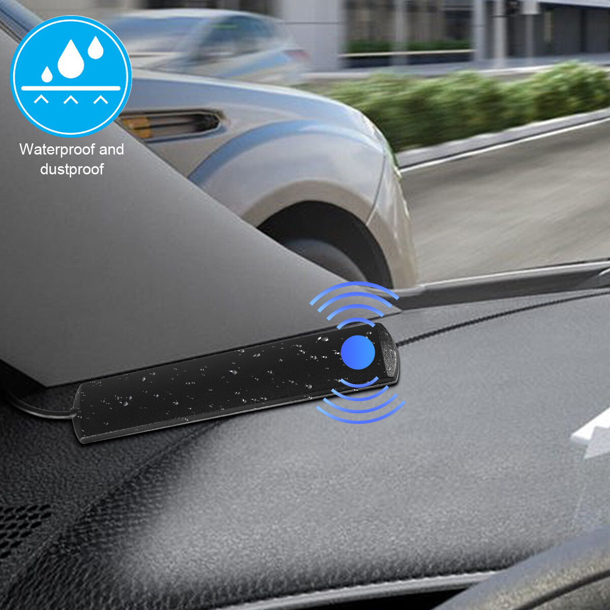 Universal Car Interior Hidden Amplified Antenna AM/FM Radio Ariel 12V ...