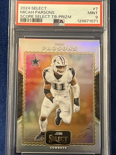 2024 Panini Select - Score Select Throwback Micah Parsons #7 Silver ...