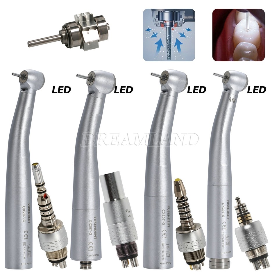 COXO Dental Fiber Optic LED Handpiece Fit KAV/NSK/Sirona 6H Coupling ...