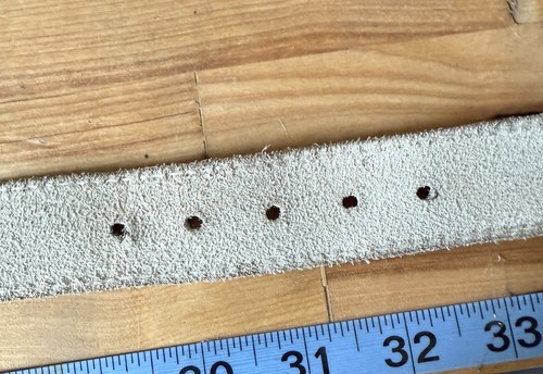 Gail Labelle Belt Leather White Gold Size Medium Statement Hip Unique ...