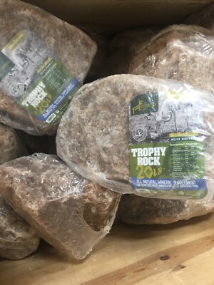 TROPHY ROCK – 20lb Natural Mineral Supplement Lick Deer Wildlife ...