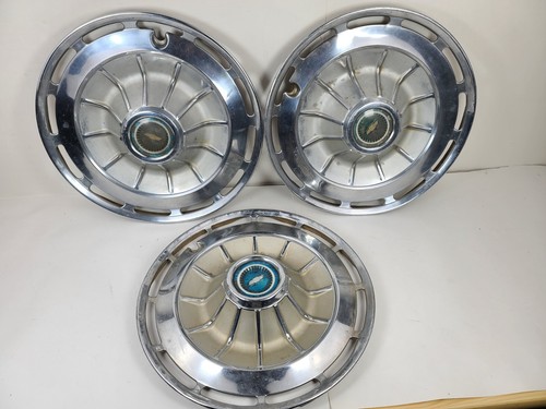 1962 62 Chevrolet Chevy Impala Hubcap Rim Wheel Cover Hub Cap 14" SET ...