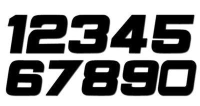 Full Set Of Racing Numbers Motorcycle JDM Euro MotoCross Vinyl Decal ...