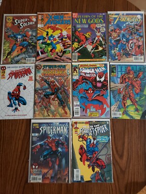 Comic Book Collection Mixed Set (10 comics) (9 MARVEL, 1 DC) | eBay