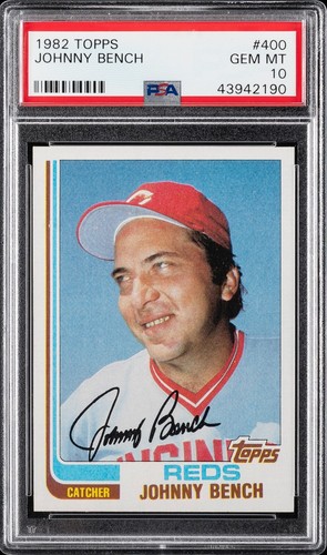 1982 Topps #400 Johnny Bench, HOF, PSA 10 Gem Mint | eBay