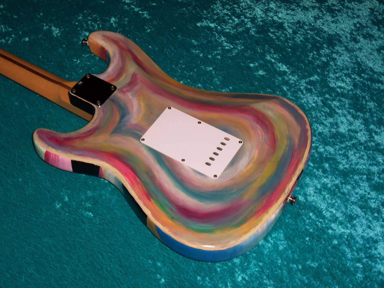 Fantastic Fender Strat Stratocaster USA american hand painted standard ...