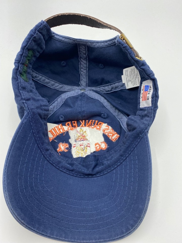 J.Crew USS Bunker Hill CG 52 Blue Baseball Cap Hat One Size | eBay