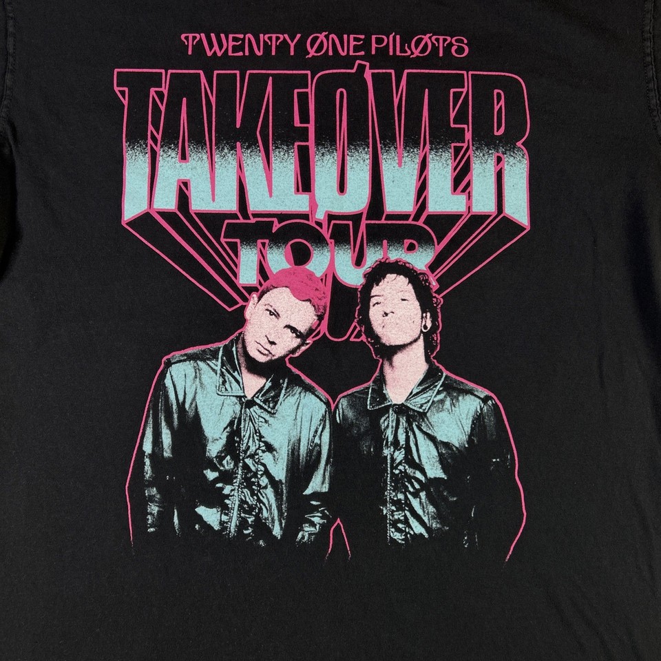 21 Twenty One Pilots Takeover Tour Band Concert T-Shirt Size Large ...