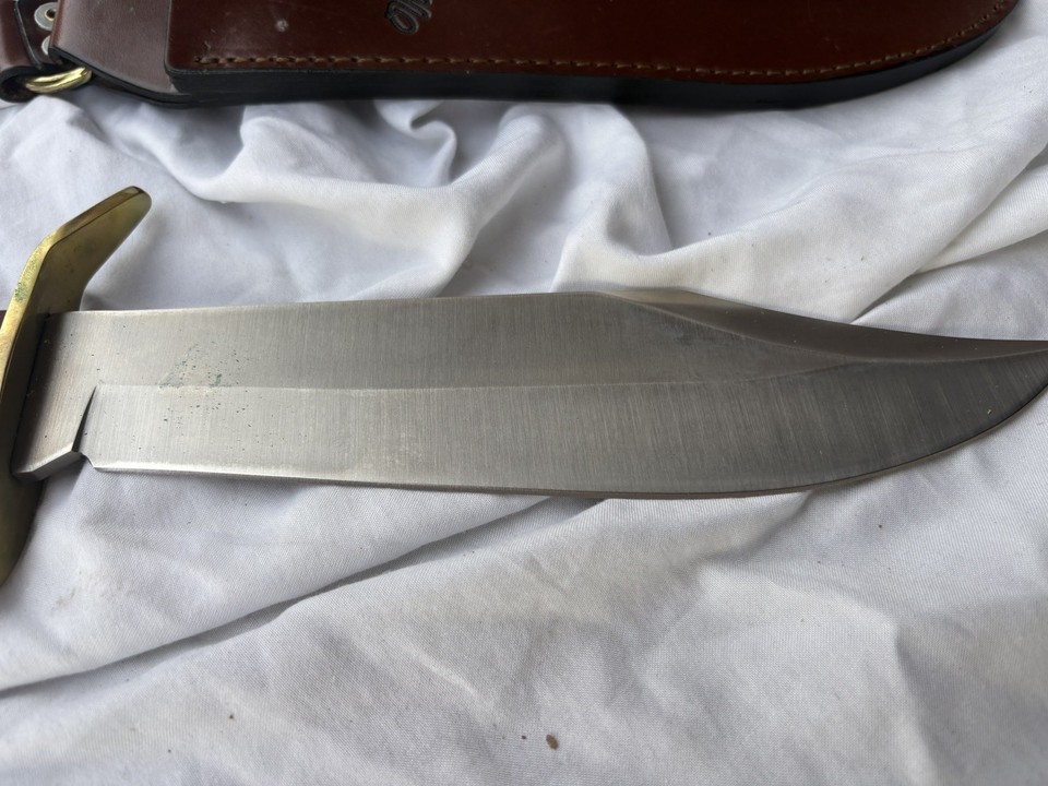 Vintage Western USA W49 Bowie Knife w/ Sheath, No Date Stamp | eBay