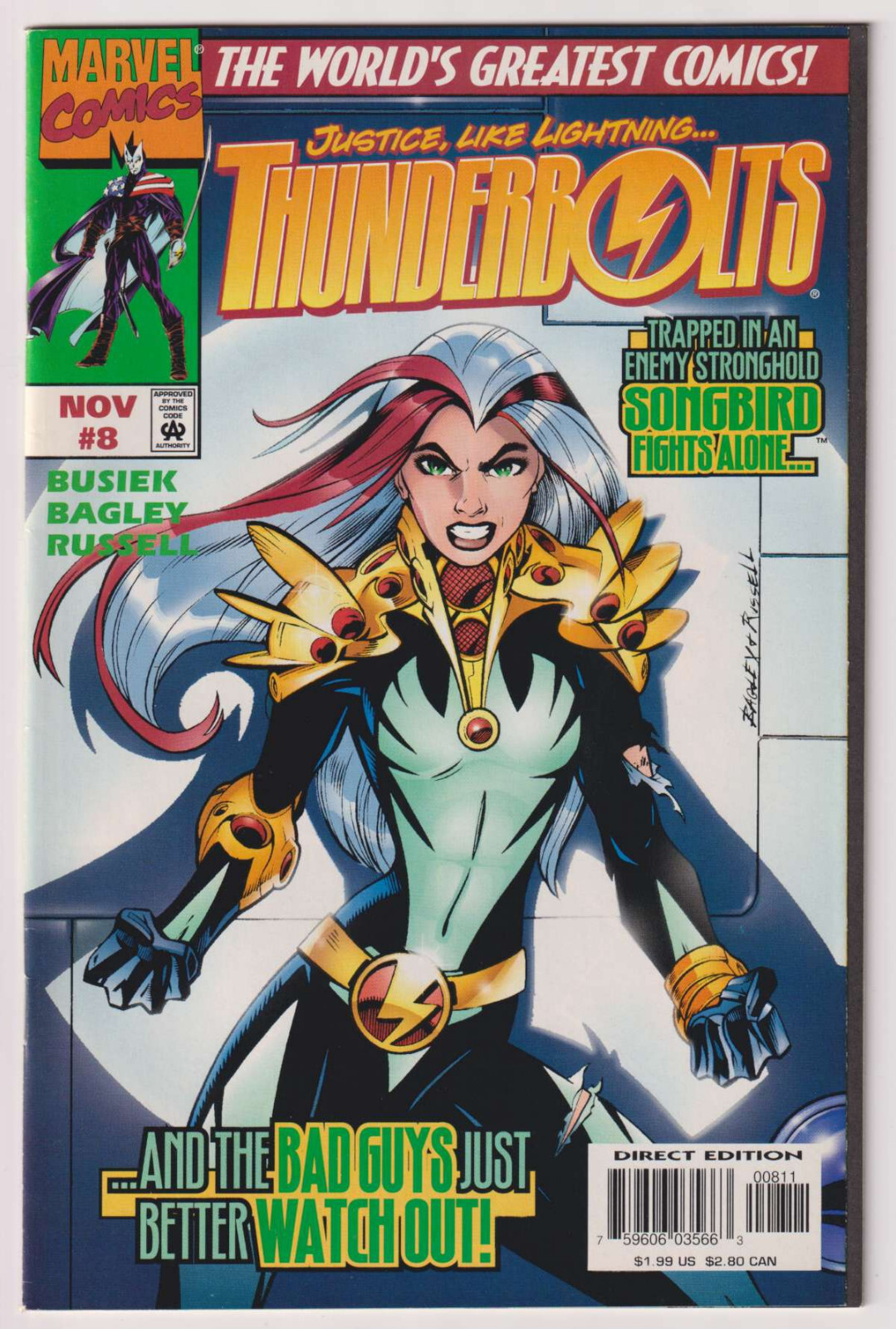 M5132: Thunderbolts Nr. 8, Band 1, NM- Zustand | eBay UK