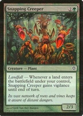 MTG - Worldwake - Snapping Creeper - 2X - Foil - NM | eBay