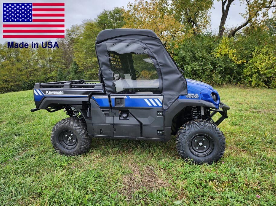 Full Enclosure for Kawasaki Mule Pro FXR - HARD WINDSHIELD, Doors, Roof ...