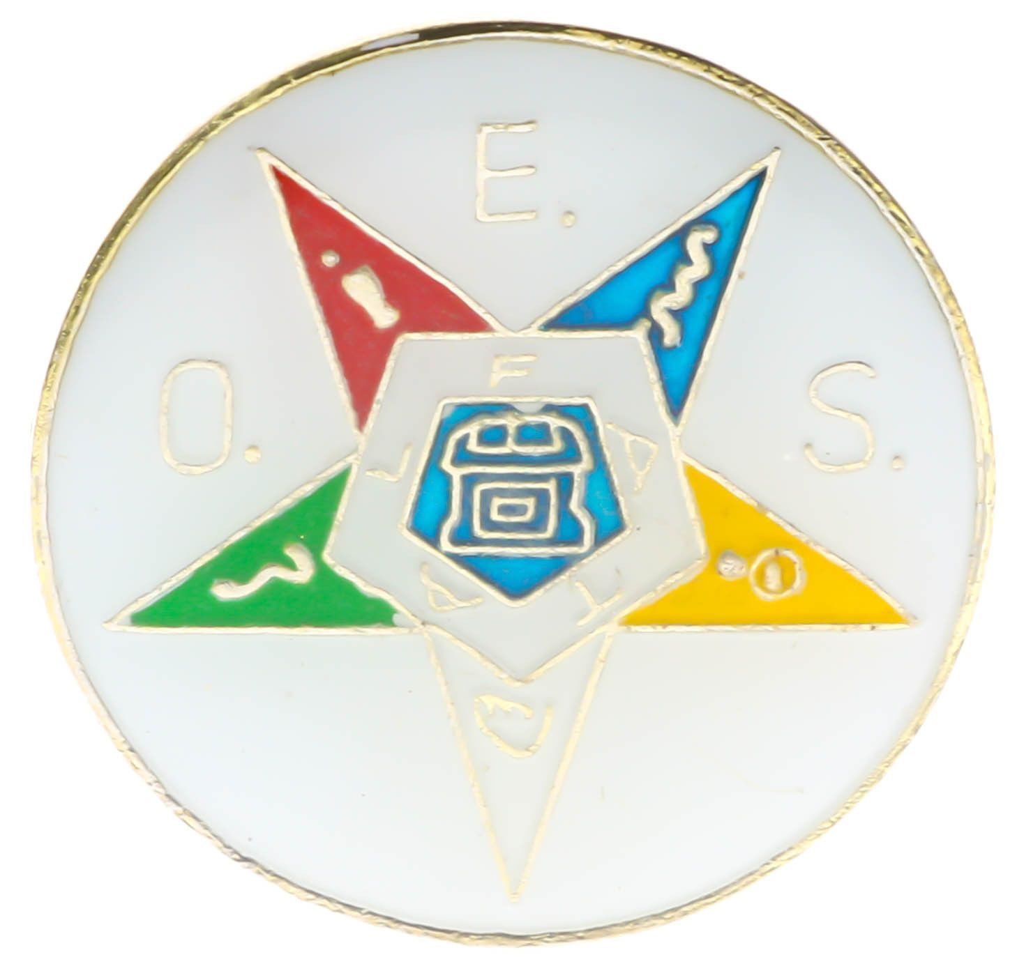 OES Order of the Eastern Star Round 1 inch Hat or Lapel pin AK878 ...