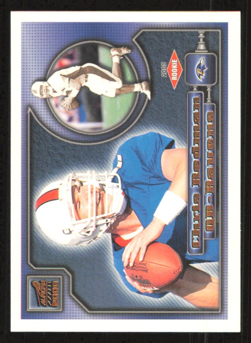 2000 Pacific Aurora CHRIS REDMAN Rookie Football card BALTIMORE RAVENS ...