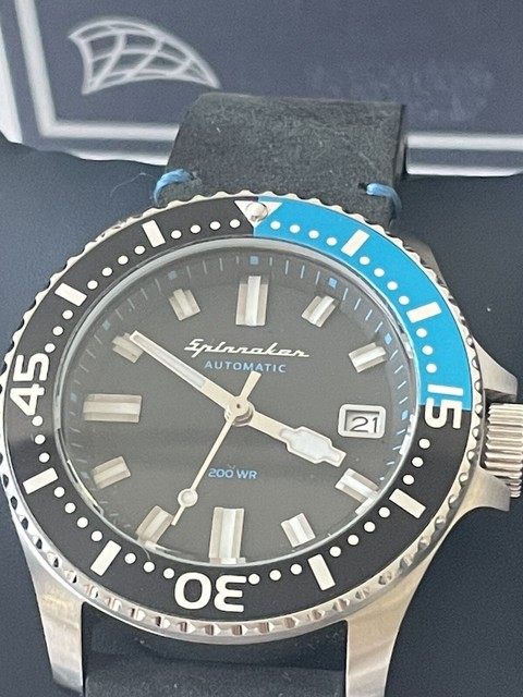 Spinnaker Spence Automatic SP-5039 200m Blue Men's Diving Watch WORKING ...