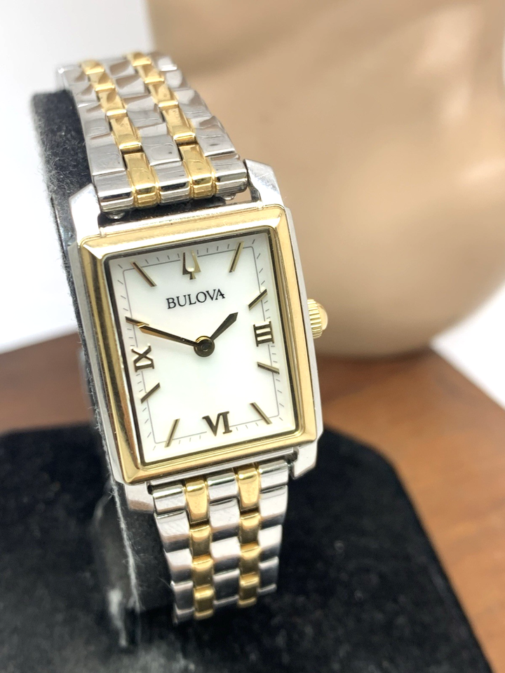 Bulova Women's Watch 98L308 Sutton Quartz Mother of Pearl Dial Two Tone ...