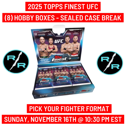 BRANDON ROYVAL - 2025 Topps Finest UFC 8 Hobby Box 1 Case Fighter Break ...