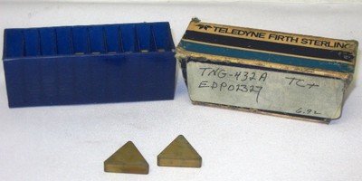 BOX OF 10 TELEDYNE FIRTH STERLING TNG-432A TC+ C2 COATED INSERTS | eBay