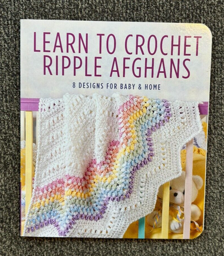 Learn to Crochet Ripple Afghans 8 Designs Pattern Book New Afghan TPB ...