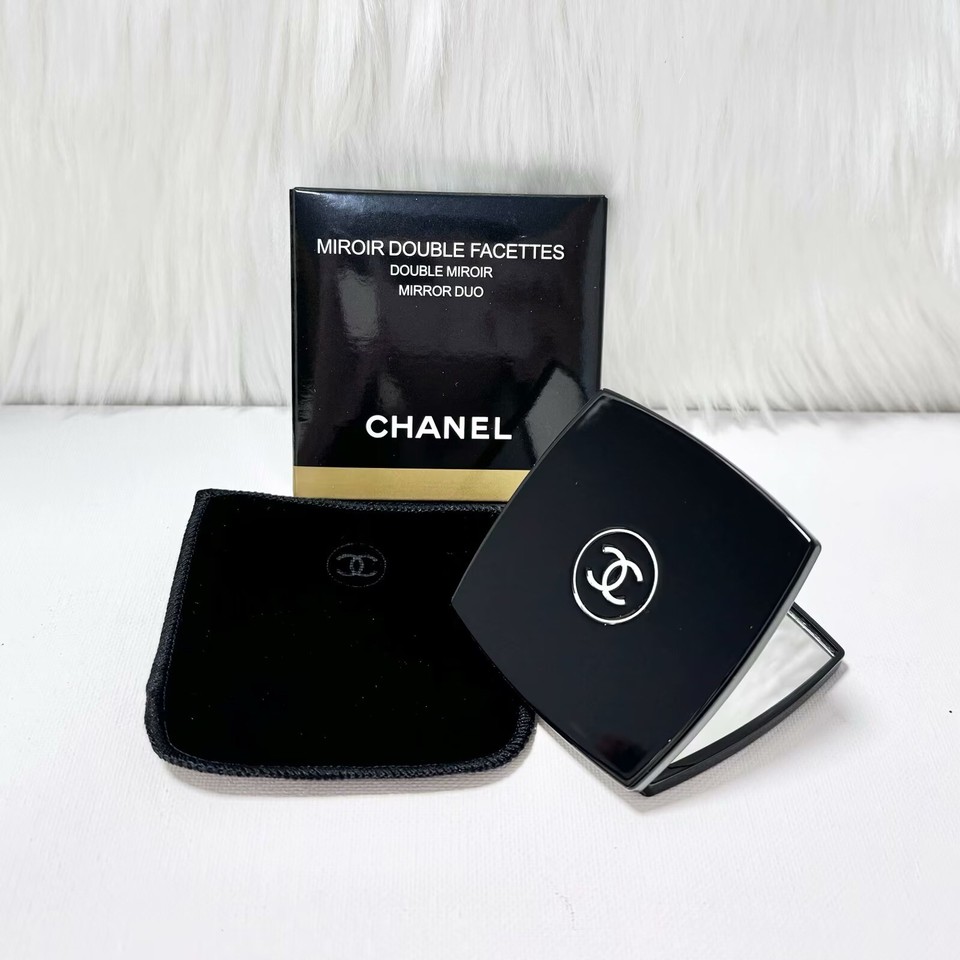 Chanel Mirror Duo Compact Double Facette Black Bridesmaid Gift ...