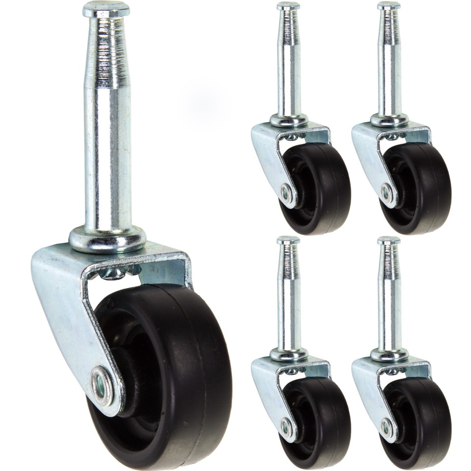 4 x MINI CASTOR PLUG IN WHEEL 1.25" SOCKET CASTER Small Peg Swivel ...