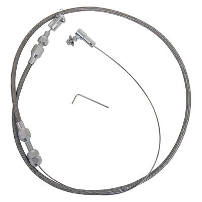 Universal Throttle Cable Stainless Steel 24" fits Mopar Ford GM and ...