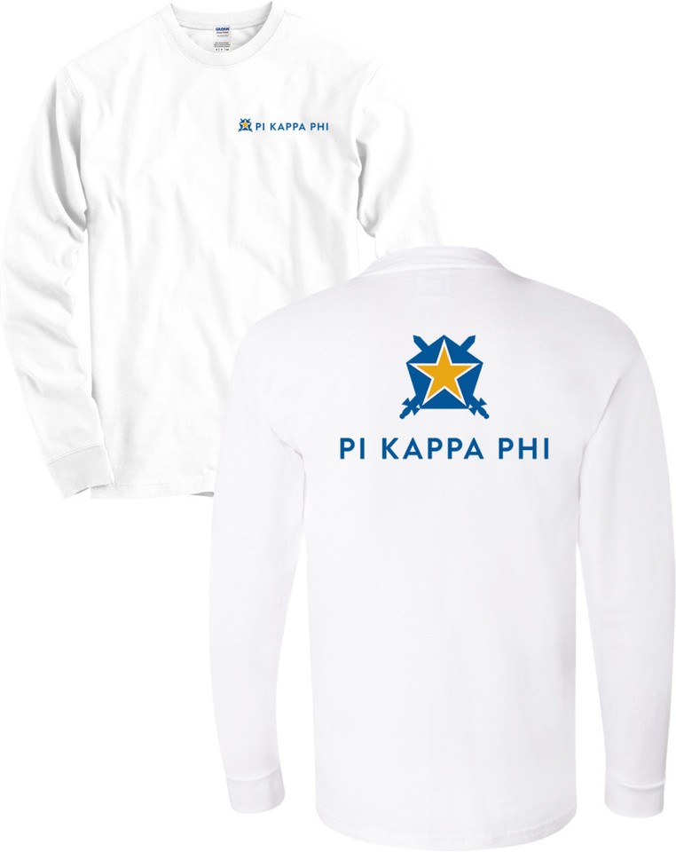 Pi Kappa Phi Fraternity Star Shield Long Sleeve Shirt Pi Kapp - NEW | eBay