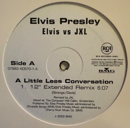 Elvis Presley vs JXL - A Little Less Conversation | eBay