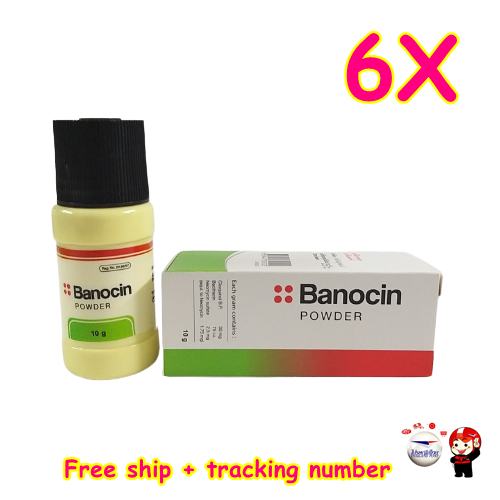 6X Banocin Antibiotic Powder Infected Cuts Wounds Inflammation Free ...