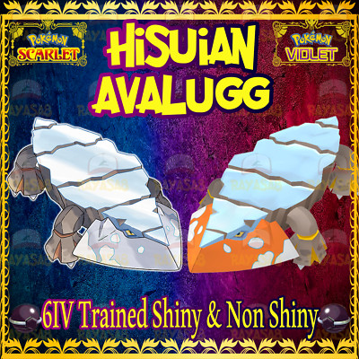 Pokemon Scarlet & Violet Hisuian Avalugg 6IV Trained 🌟Shiny🌟 & Non ...